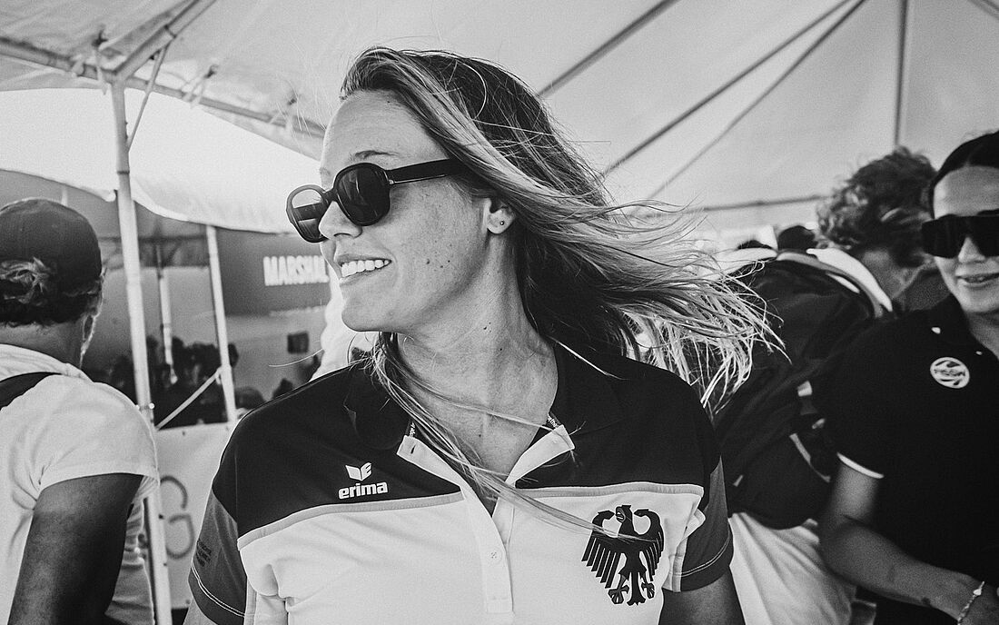 Deutsche Surfer bei Olympia 2024: Camilla Kemp & Tim Elter.