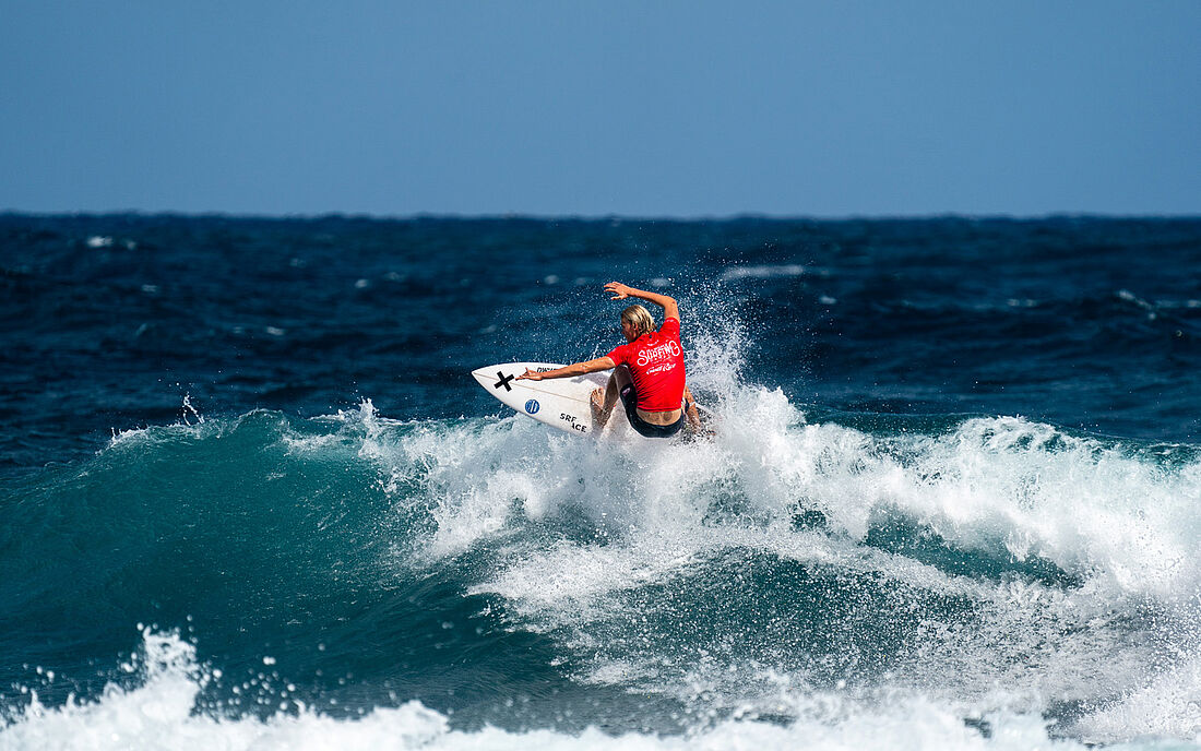 Deutsche Surfer bei Olympia 2024: Camilla Kemp & Tim Elter.