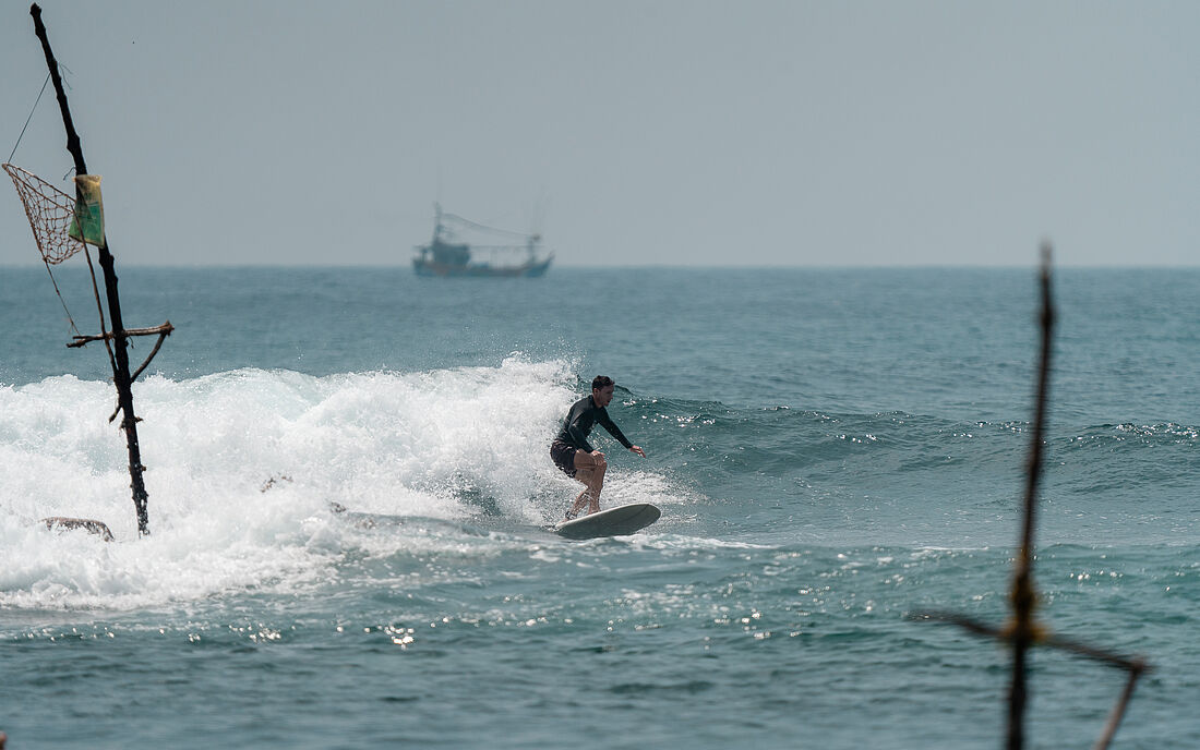 The Beachfront Surf Camp Sri Lanka is perfect for a surfing holiday.