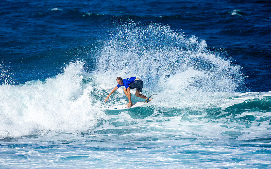 Deutsche Surfer bei Olympia 2024: Camilla Kemp & Tim Elter.